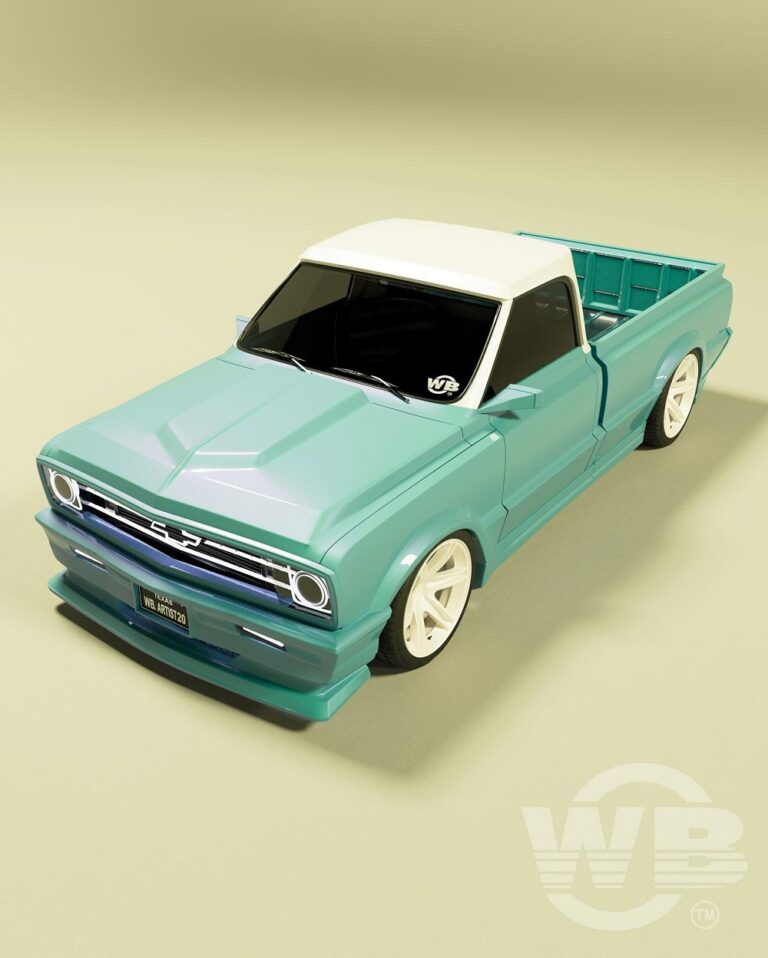 Chevrolet C10 Restomod Rendering Is Chopped & Dropped Perfection ...